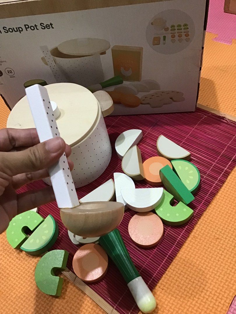 ANKO WOODEN SOUP POT SET, Hobbies & Toys, Toys & Games on Carousell