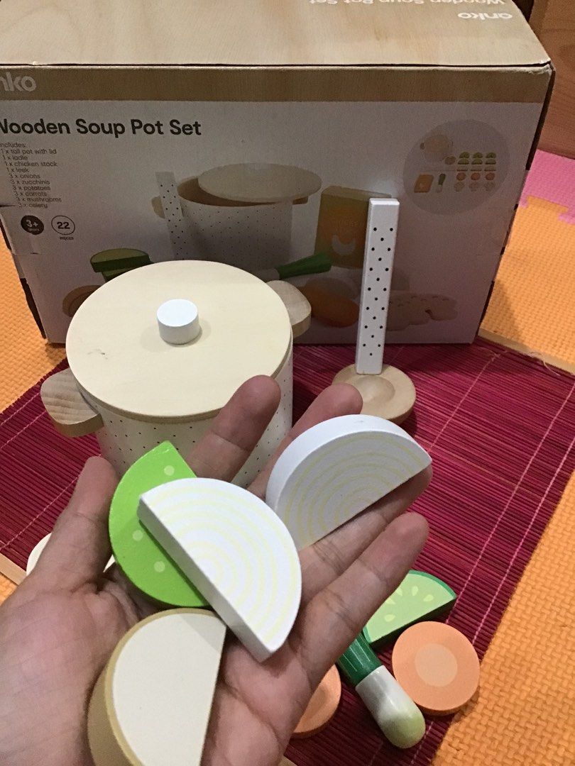 ANKO WOODEN SOUP POT SET, Hobbies & Toys, Toys & Games on Carousell