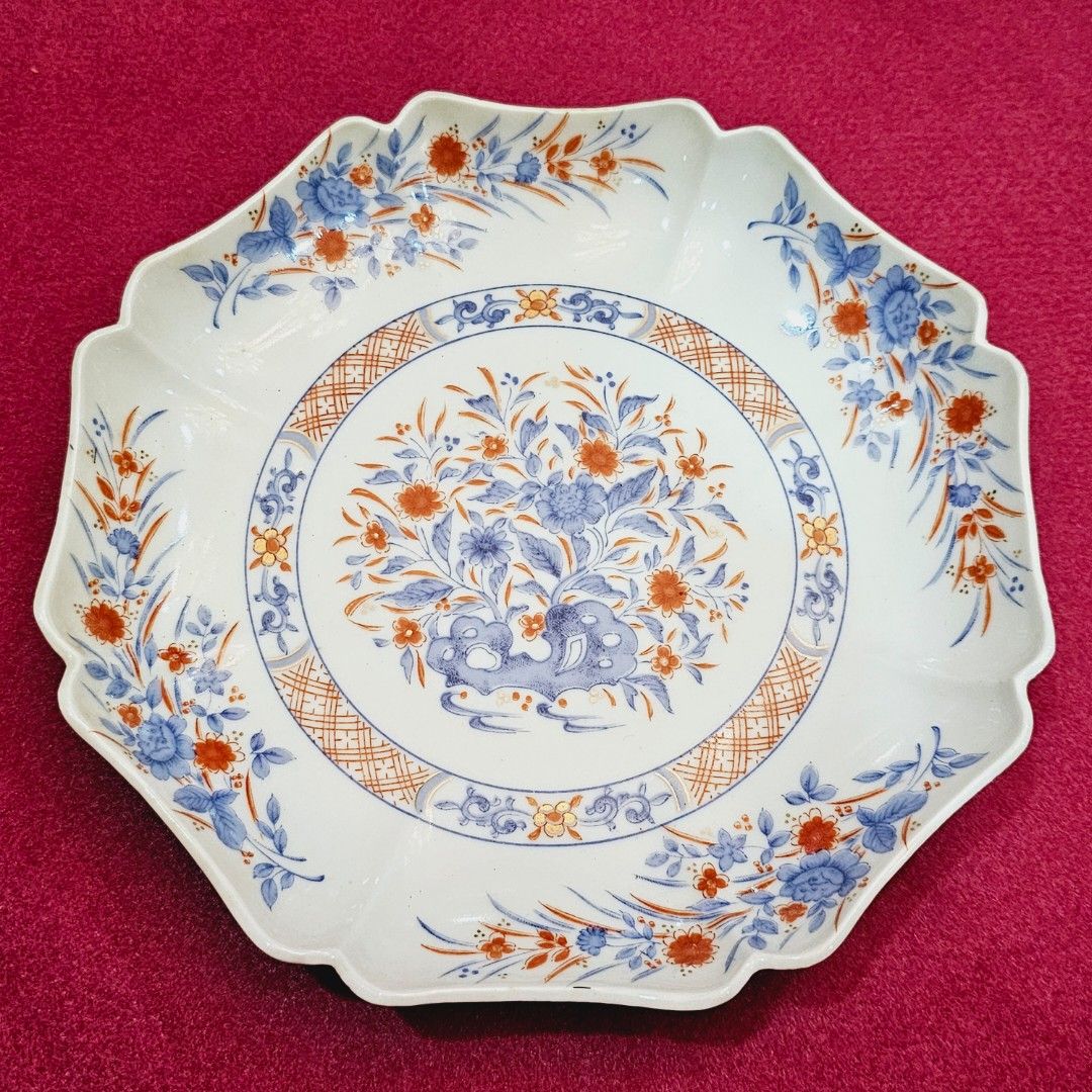 Antique vintage Japanese porcelain plate with flowers, Hobbies & Toys ...