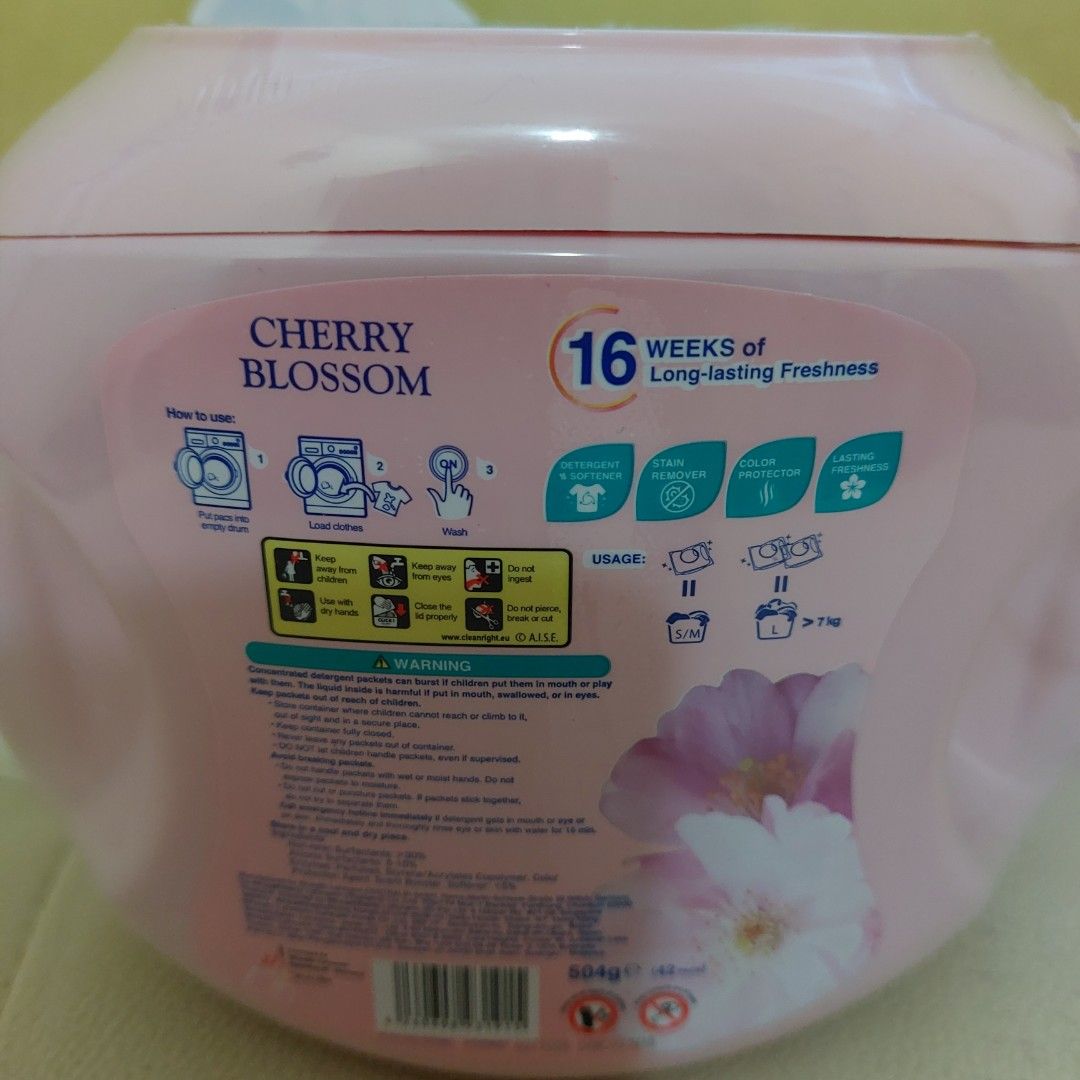 ArFUM Laundry Capsules (42 Pacs), Furniture & Home Living, Cleaning ...