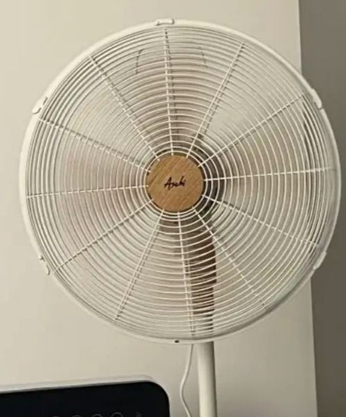 Stand fan Asahi retro wooden , Furniture & Home Living, Lighting & Fans ...