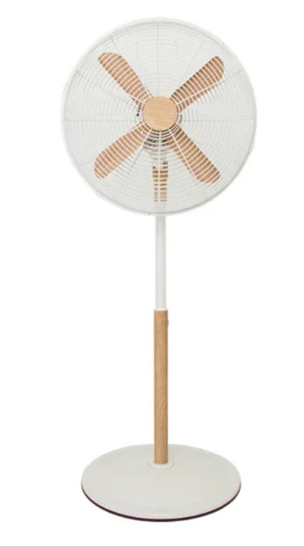Stand fan Asahi retro wooden , Furniture & Home Living, Lighting & Fans ...