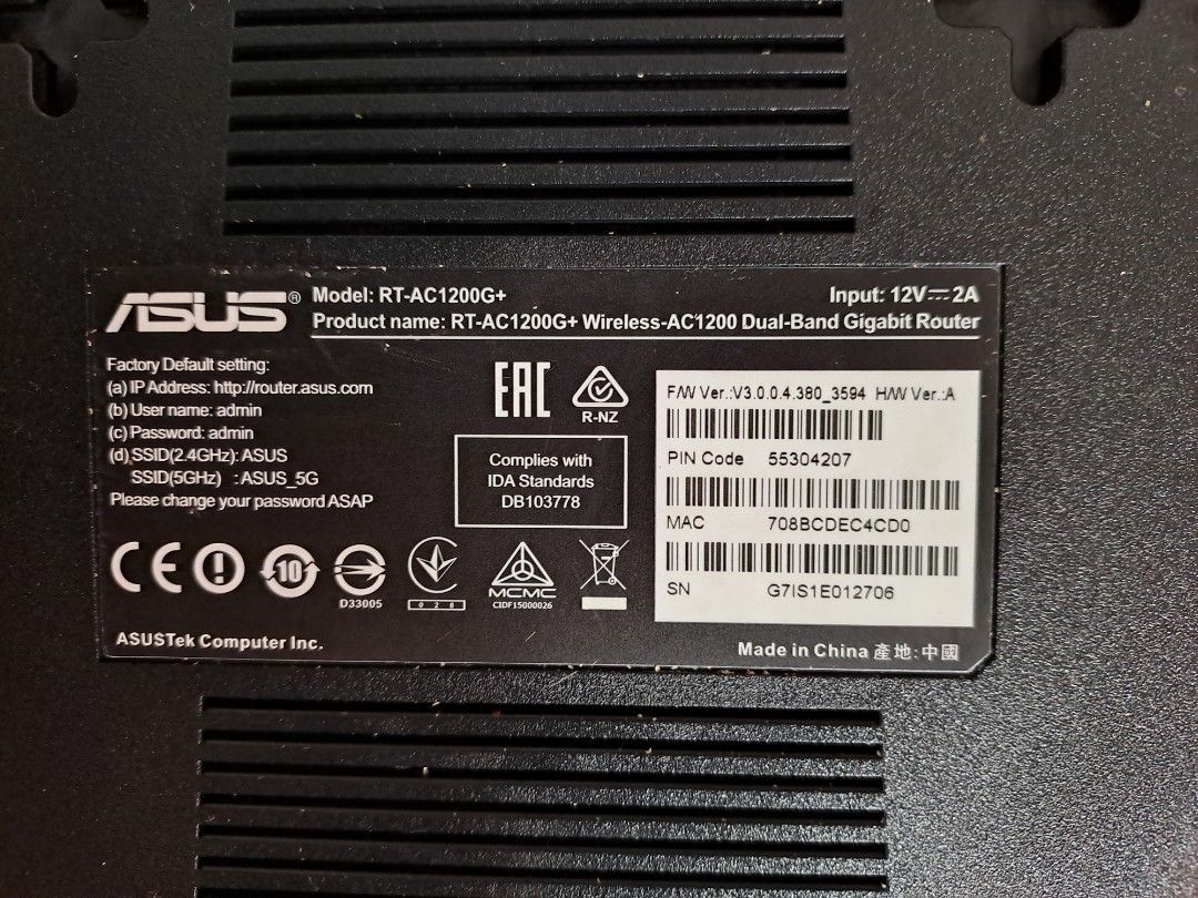 Asus Wireless Singtel Router Computers Tech Parts Accessories Networking On Carousell