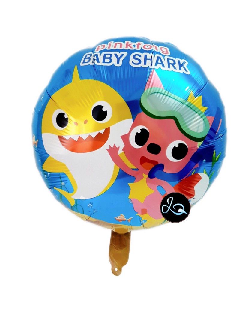 Baby Shark 18” Aluminium Balloon 鲨鱼宝宝18寸铝膜气球, Hobbies & Toys ...