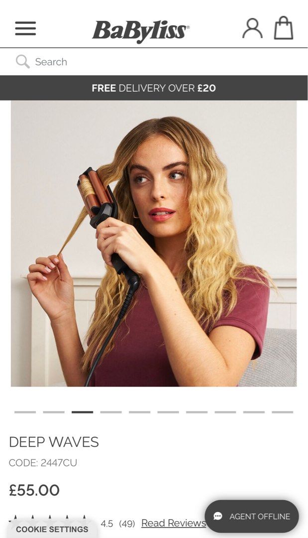 Babyliss Deep Waves Hair Styler (Used Once), Beauty & Personal Care ...