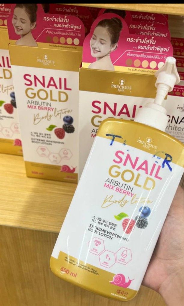 Body lotion snail gold alpha arbutin mixed berry, Kesehatan ...