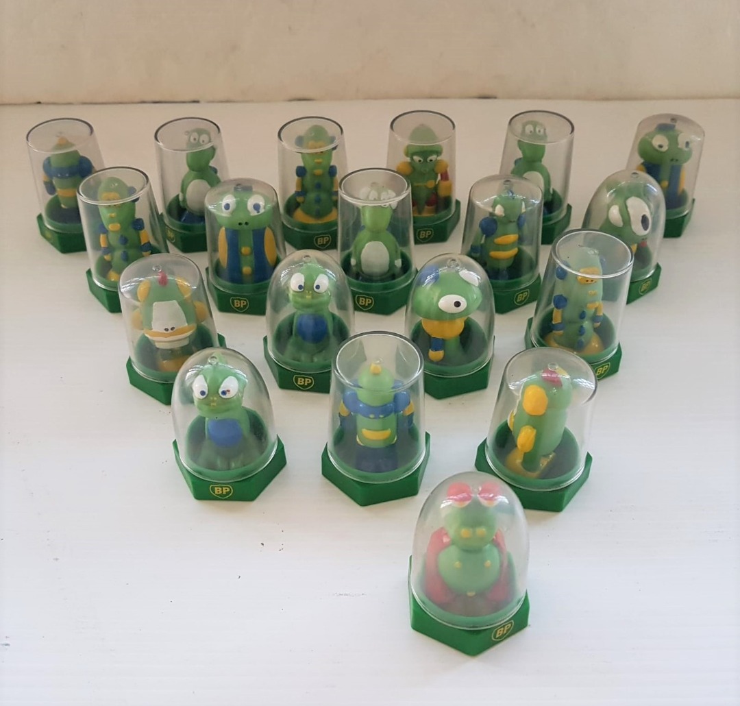 BP alien critters, BP Collectibles, Green Aliens, each in a capsule ...