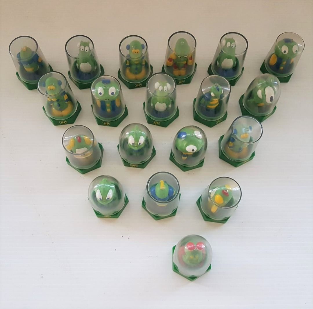 BP alien critters, BP Collectibles, Green Aliens, each in a capsule ...