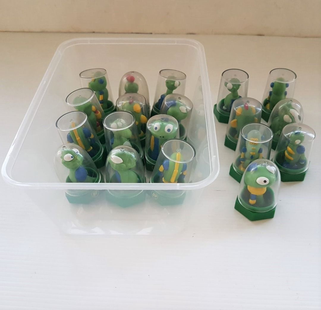 BP alien critters, BP Collectibles, Green Aliens, each in a capsule ...