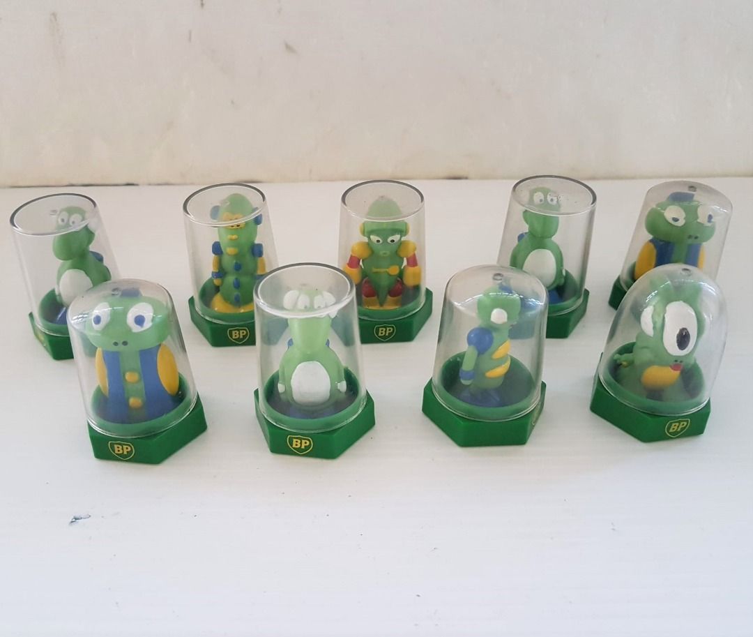BP alien critters, BP Collectibles, Green Aliens, each in a capsule ...
