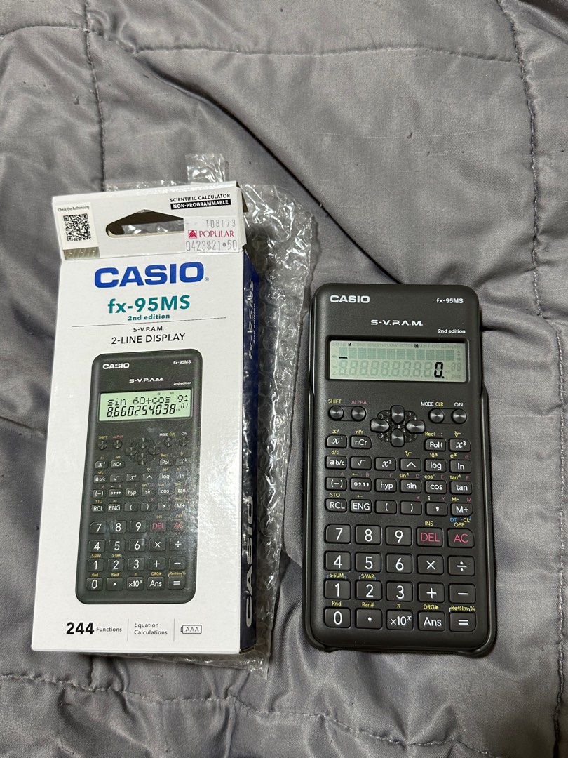 CASIO fx-95MS CALCULATOR |STILL UNDER WARRNTY | APPROVED SCIENTIFIC ...