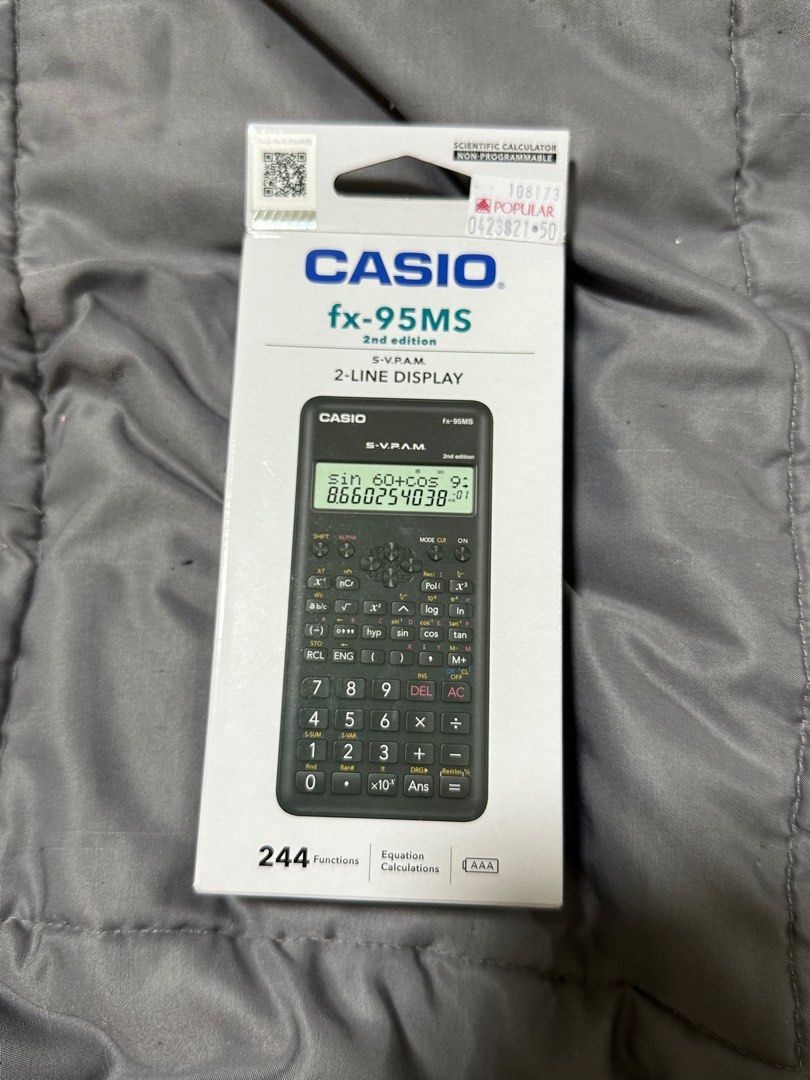 CASIO fx-95MS CALCULATOR |STILL UNDER WARRNTY | APPROVED SCIENTIFIC ...