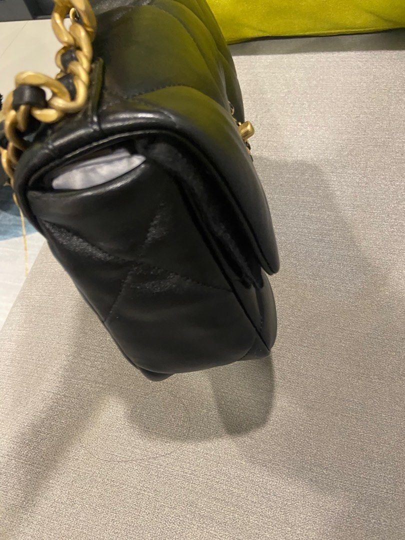 Chanel 19 black small size, Luxury, Bags & Wallets on Carousell