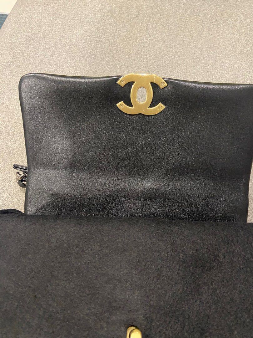 Chanel 19 black small size, Luxury, Bags & Wallets on Carousell