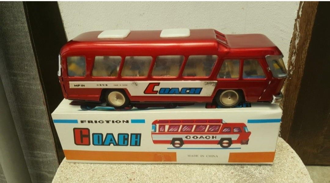 China made tin toy bus, Hobbies & Toys, Memorabilia & Collectibles ...