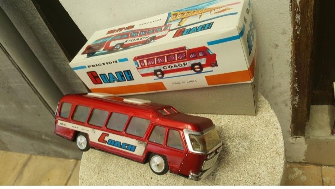 China made tin toy bus, Hobbies & Toys, Memorabilia & Collectibles, Vintage Collectibles on ...