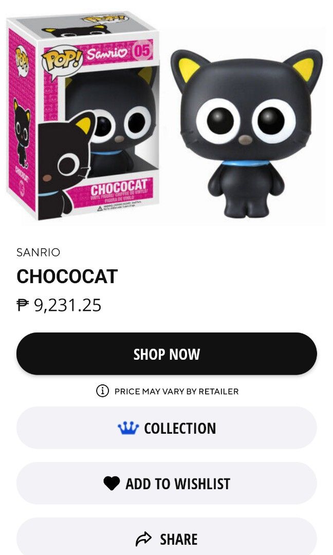 Chococat 05 Sanrio VAULTED Funko Pop, Hobbies & Toys, Toys & Games on ...