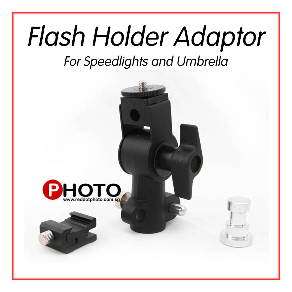 Chromage Adjustable Metal Flash Hot Shoe Umbrella Holder for Light ...