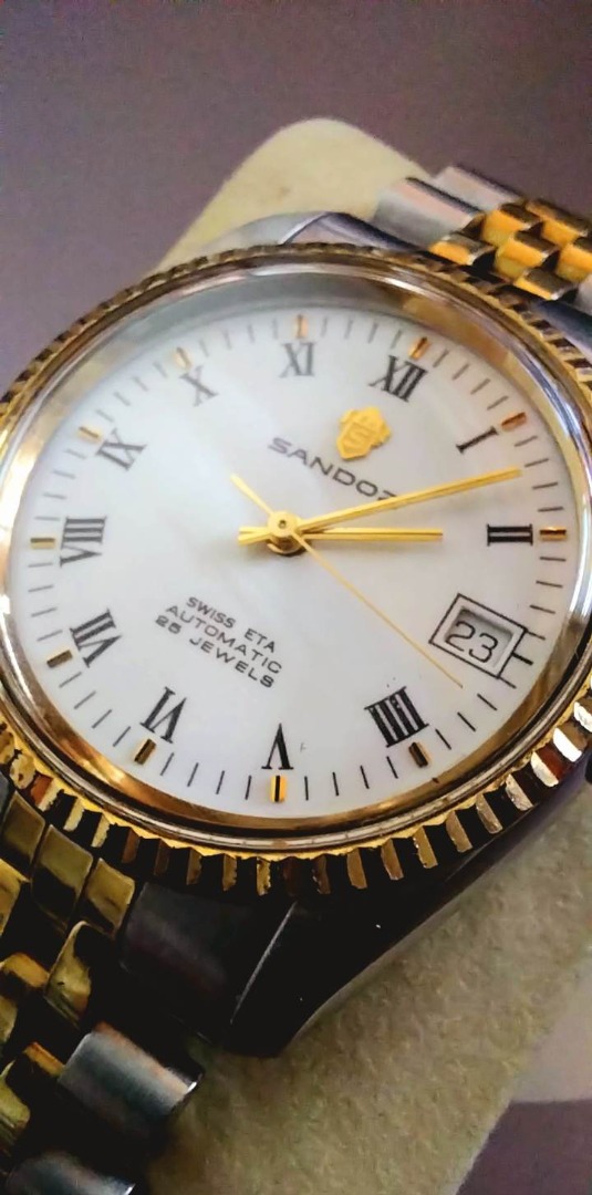 Circa 90's Sandoz Datejust Swiss Made (Mint Condition) on Carousell