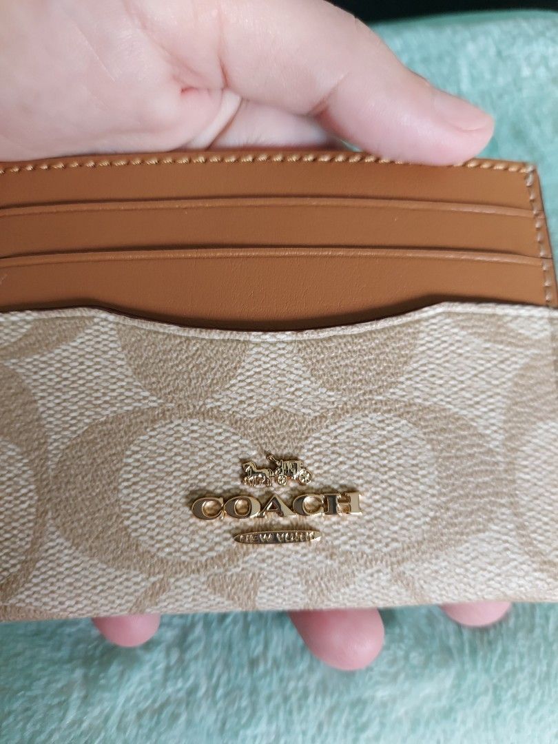 Coach slim id card case, Women's Fashion, Bags & Wallets, Wallets ...