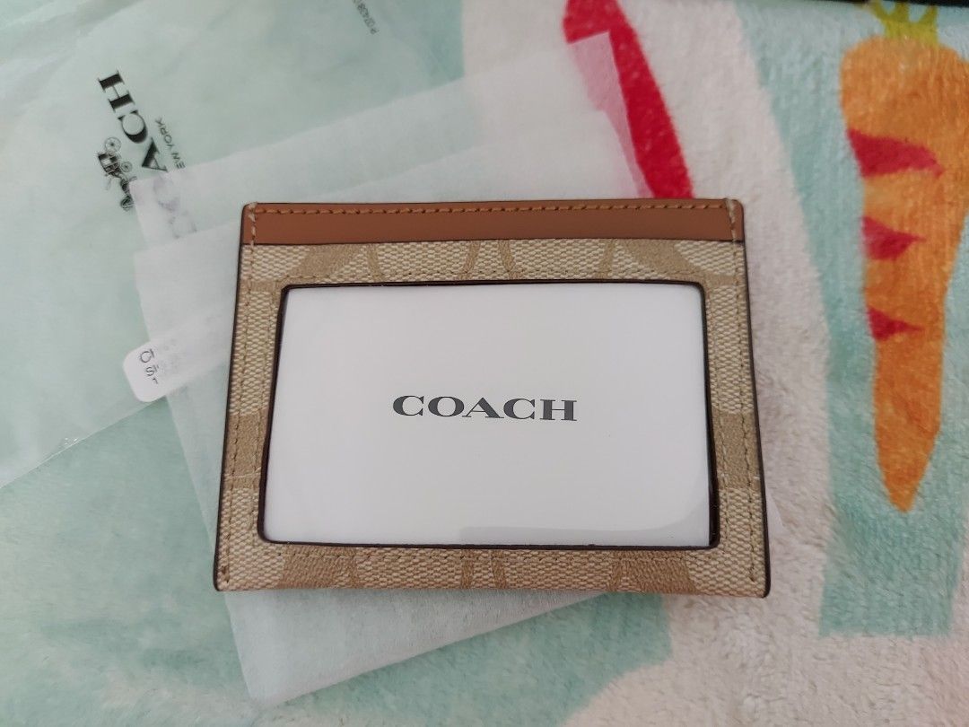 Coach slim id card case, Women's Fashion, Bags & Wallets, Wallets ...