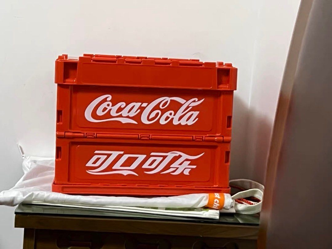 Coca Cola vintage folding box, Furniture & Home Living, Home ...