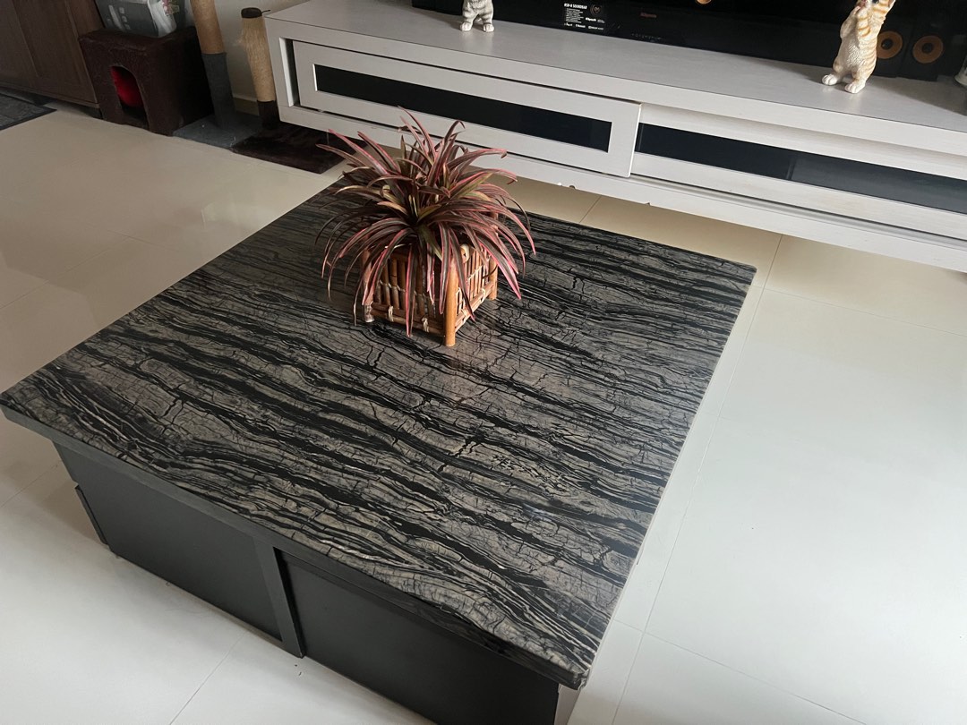 Coffee table come with matching dining table, Furniture & Home Living ...