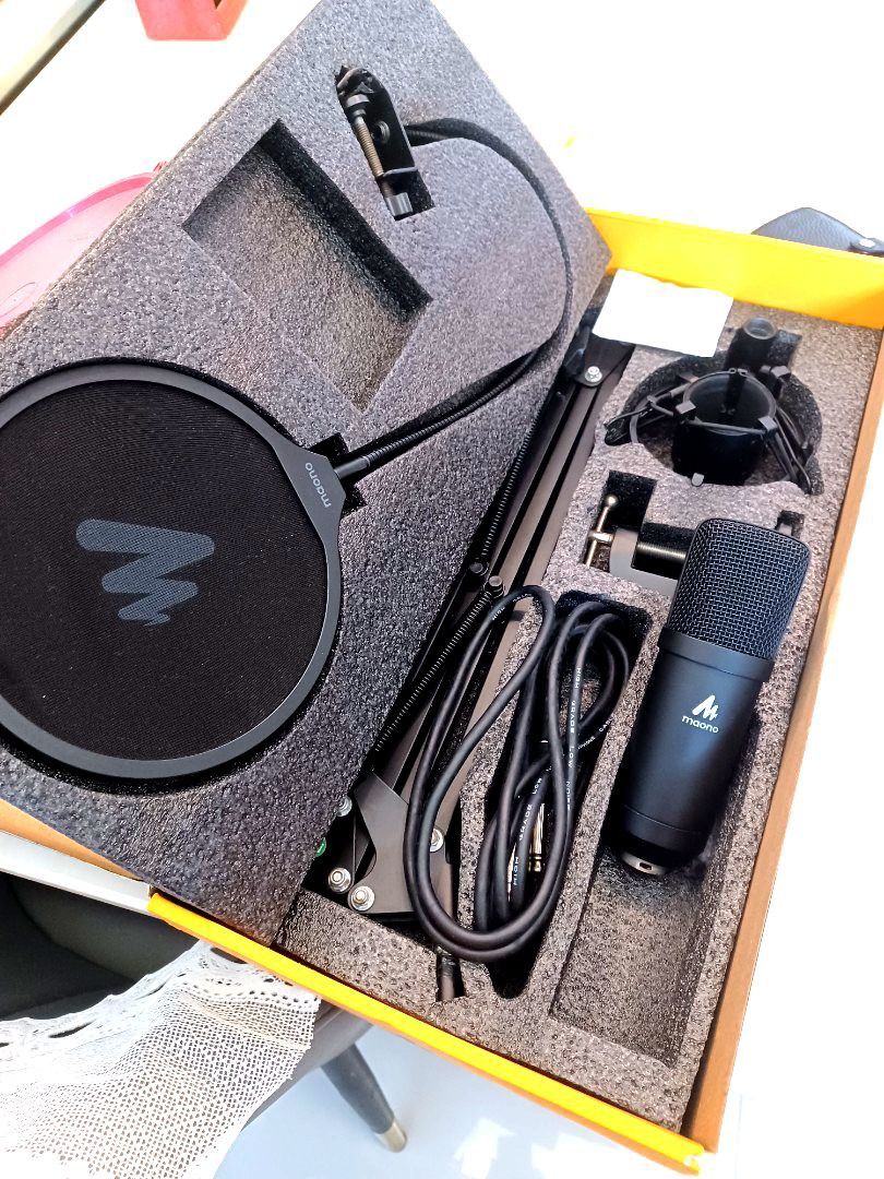 Condenser Microphone & UM2 Interface, Audio, Microphones on Carousell