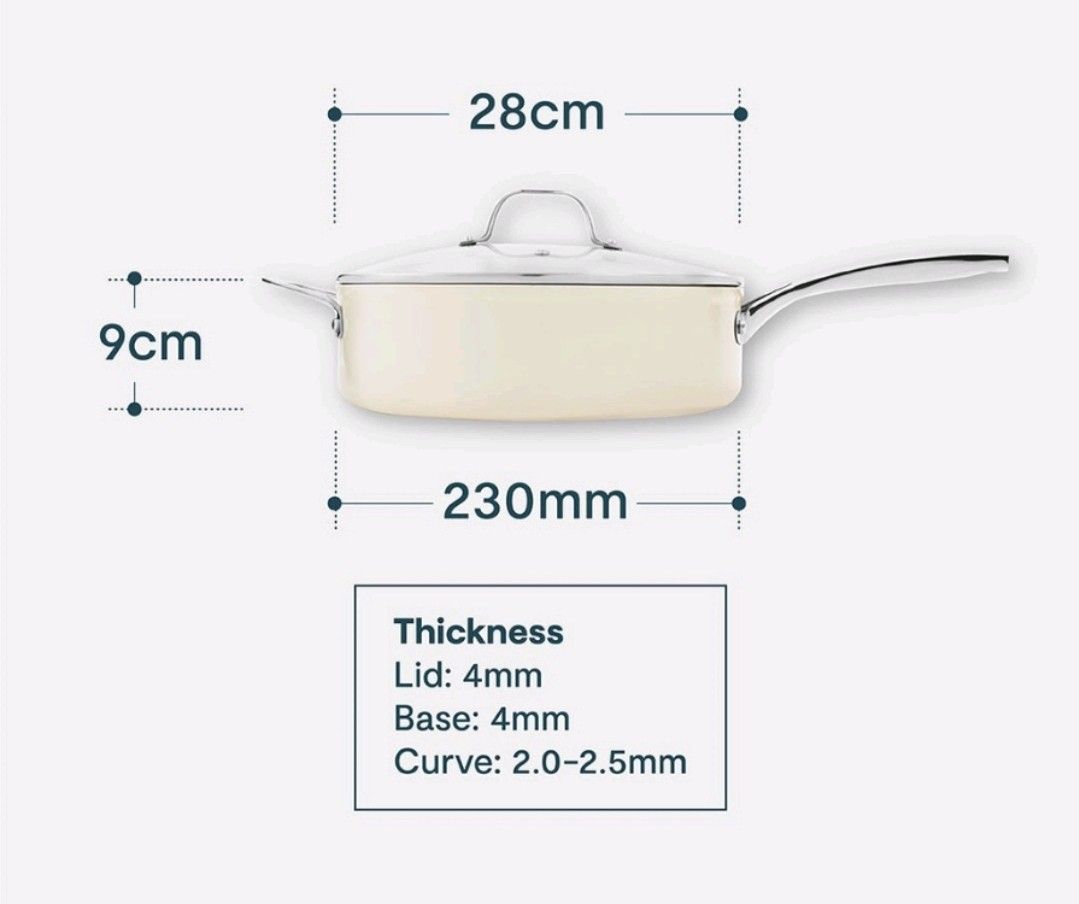 Cosmic Cookware Cosmo Pan 28cm, Furniture & Home Living, Kitchenware ...