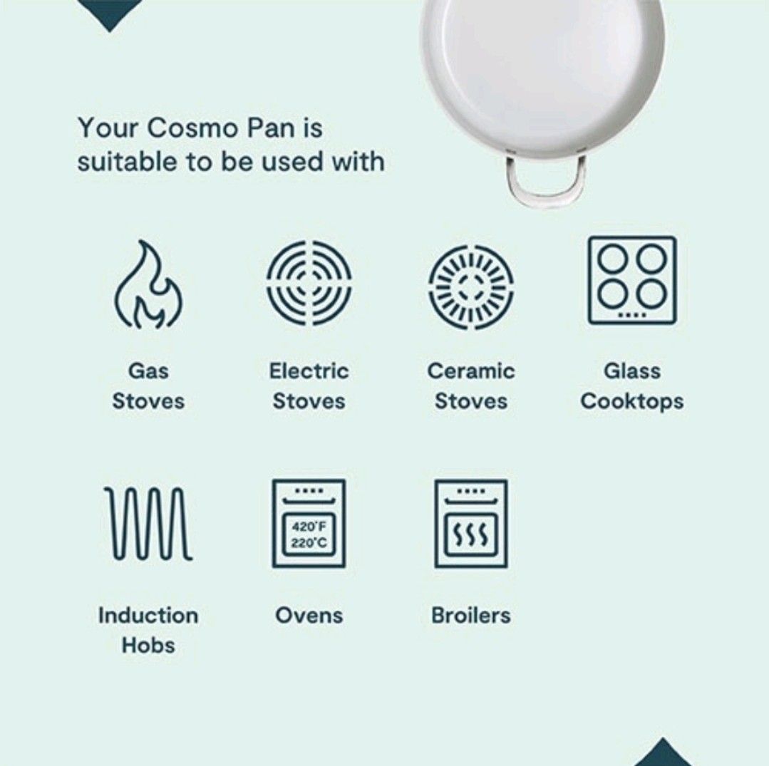 Cosmic Cookware Cosmo Pan 28cm, Furniture & Home Living, Kitchenware & Tableware, Cookware ...