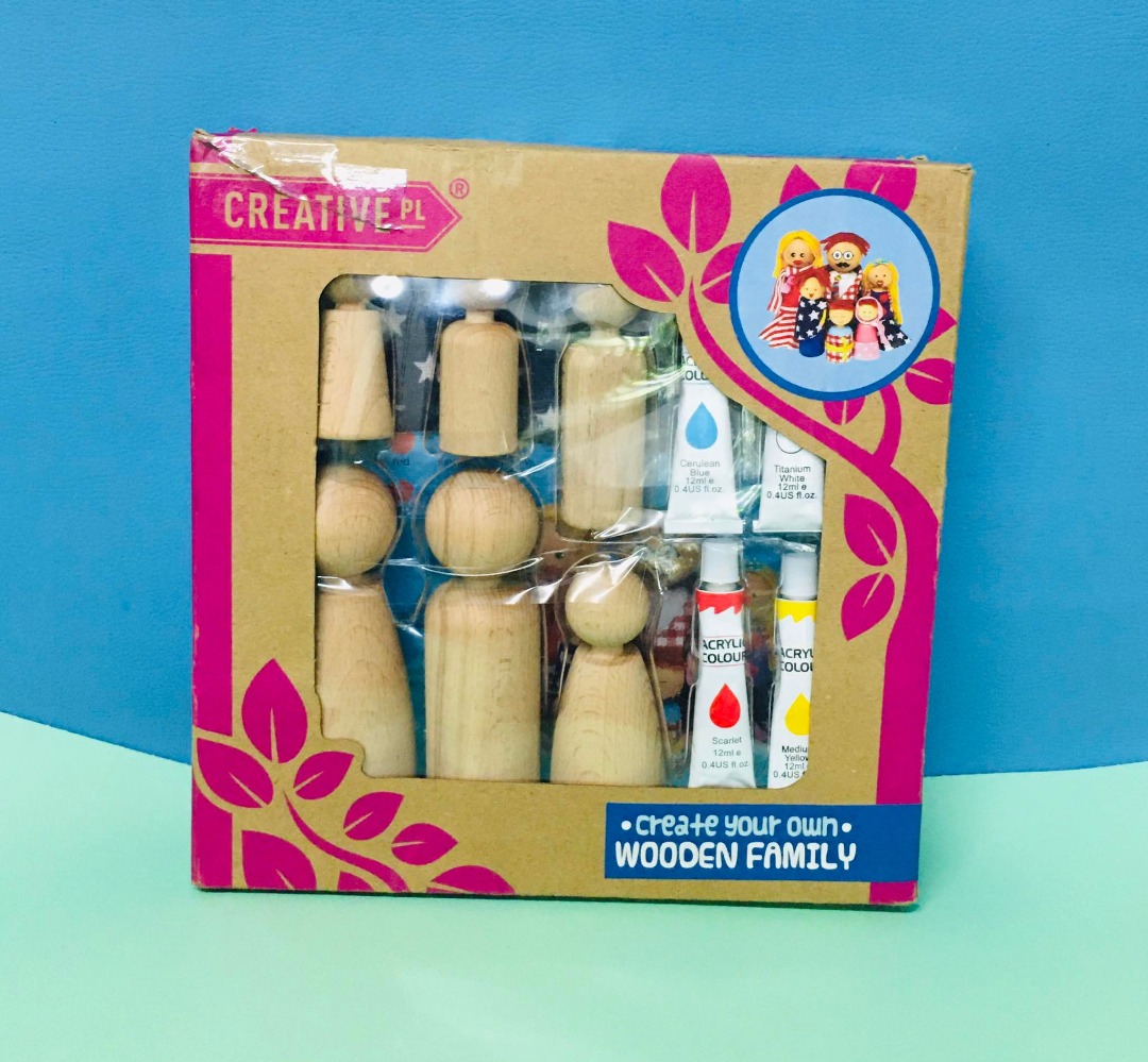 Creative PL Create Your Own Wooden Family Kit on Carousell