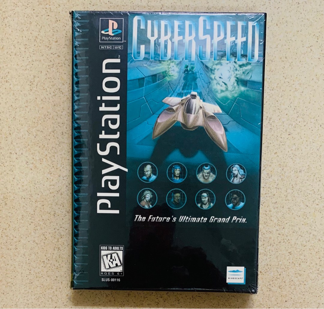 CyberSpeed Playstation one (long box)(ps1)rare, Video Gaming, Video ...
