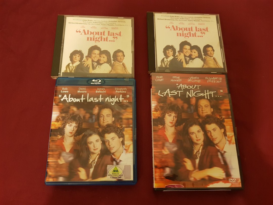 Danny Loves Debbie.. 1986 About Last Night 1st Press Brat Pack Blu-Ray ...