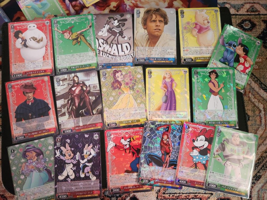 Disney 100 weiss schwarz cards R/RR, Hobbies & Toys, Toys & Games on ...