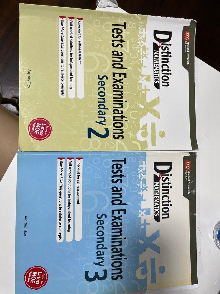 Distinction In Mathematics Tests & Examinations Sec 2 & Sec 3, Hobbies ...