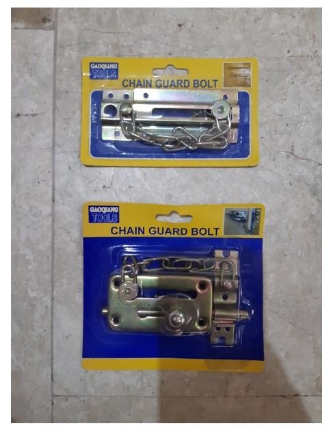 Door Chain Lock / Chain Guard Barrel Bolt Lock / Double Door Lock ...