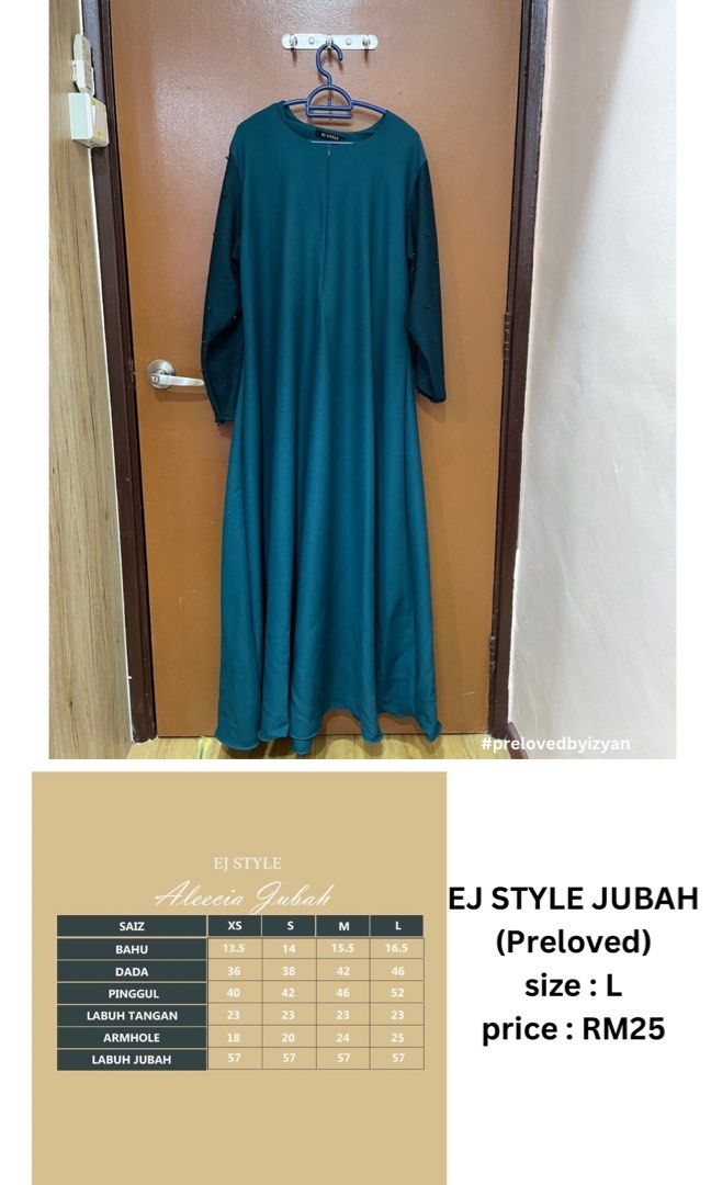 EJ Style Jubah Abaya, Women's Fashion, Muslimah Fashion, Kaftans ...