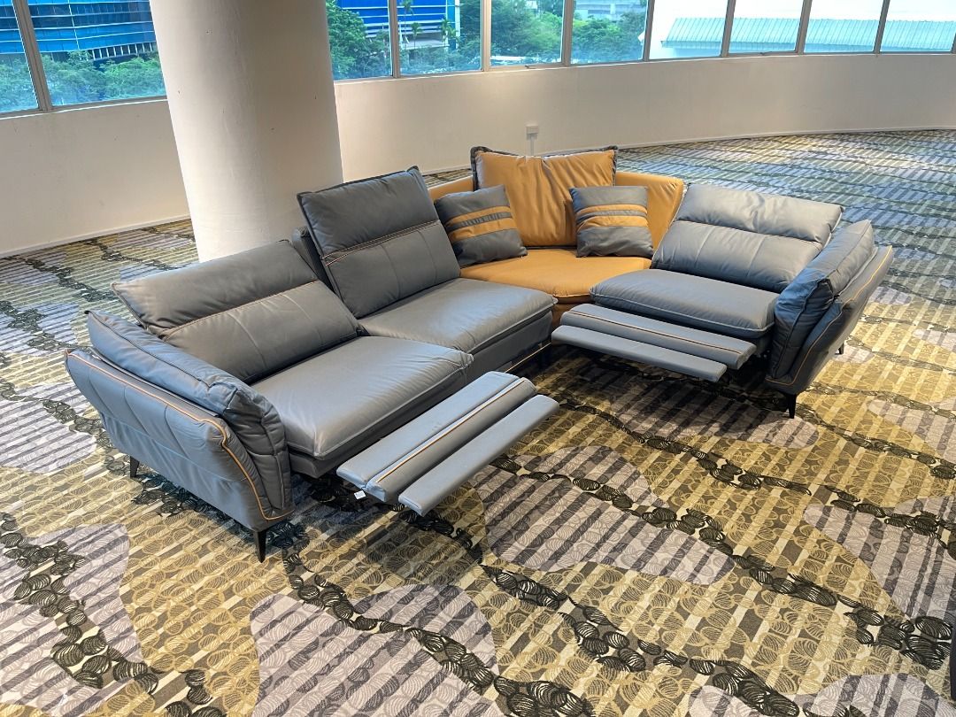 Electrical Recliner Hi-Tech Fabric Corner Sofa, Furniture & Home Living ...
