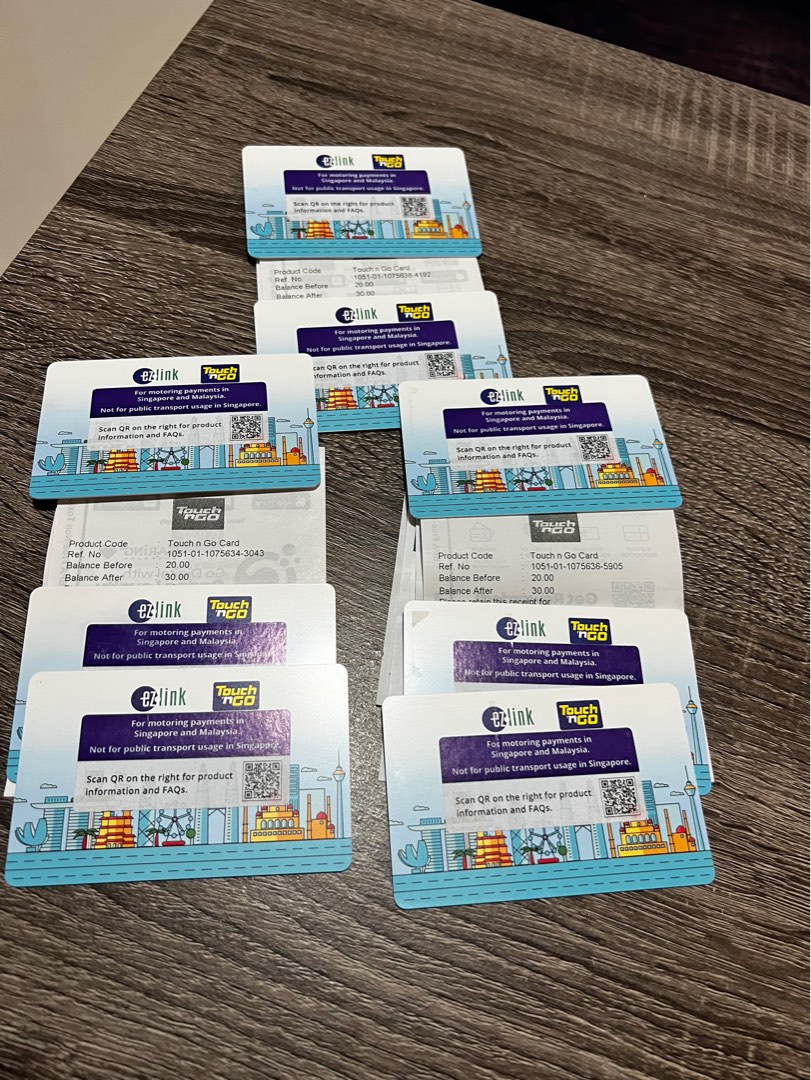 EZ-Link Touch & Go Cards Preloaded rm29, Car Accessories, Accessories ...