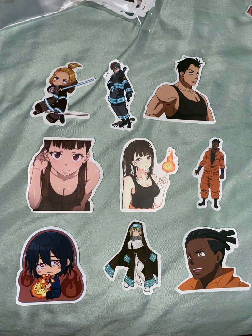 fire force stickers, Hobbies & Toys, Stationery & Craft, Art & Prints ...