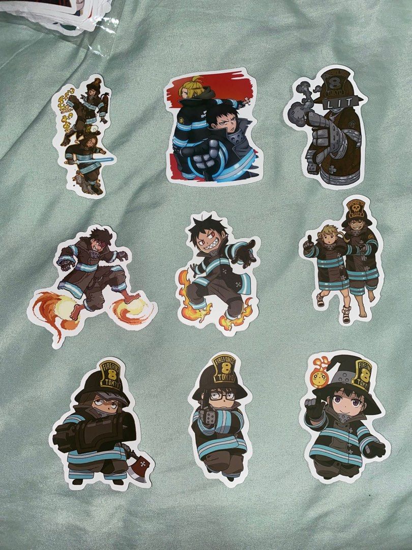 fire force stickers, Hobbies & Toys, Stationery & Craft, Art & Prints ...