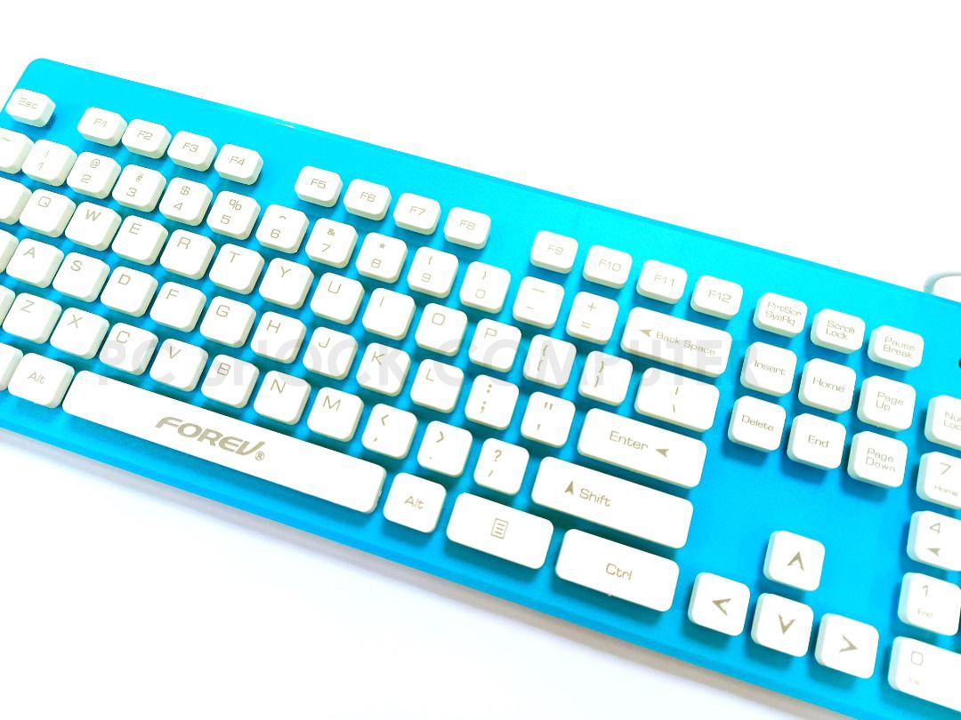 FOREV FV-MK3 CHOCOLATE ULTRA-THIN USB KEYBOARD BLUE, Computers & Tech ...