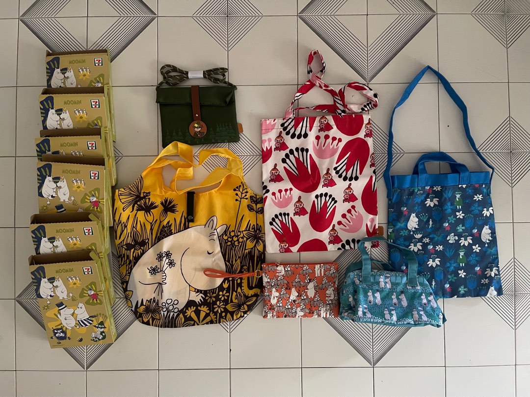 [Full Set] 7-11 Moomin Bags x 6, Women's Fashion, Bags & Wallets, Tote ...