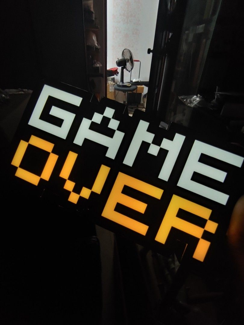 Game Over 8-Bit Pixel Light, Color Changing and Sound Reactive Mood ...