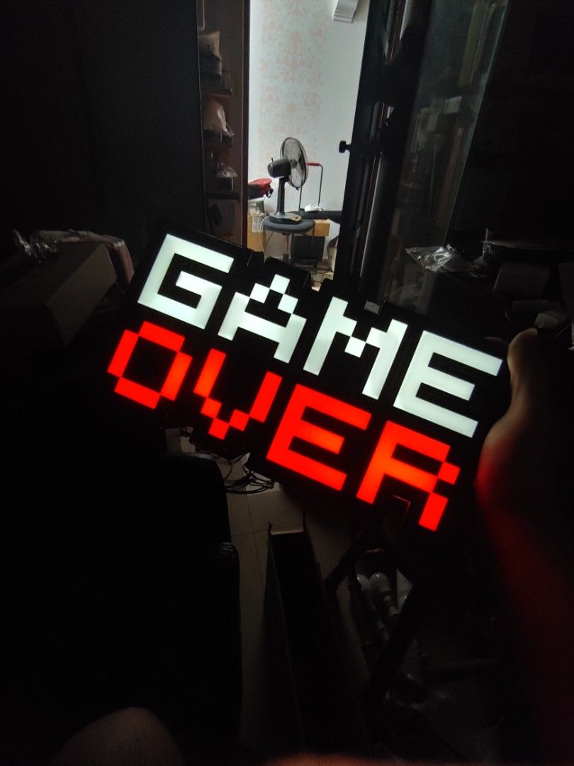 Game Over 8-Bit Pixel Light, Color Changing and Sound Reactive Mood ...