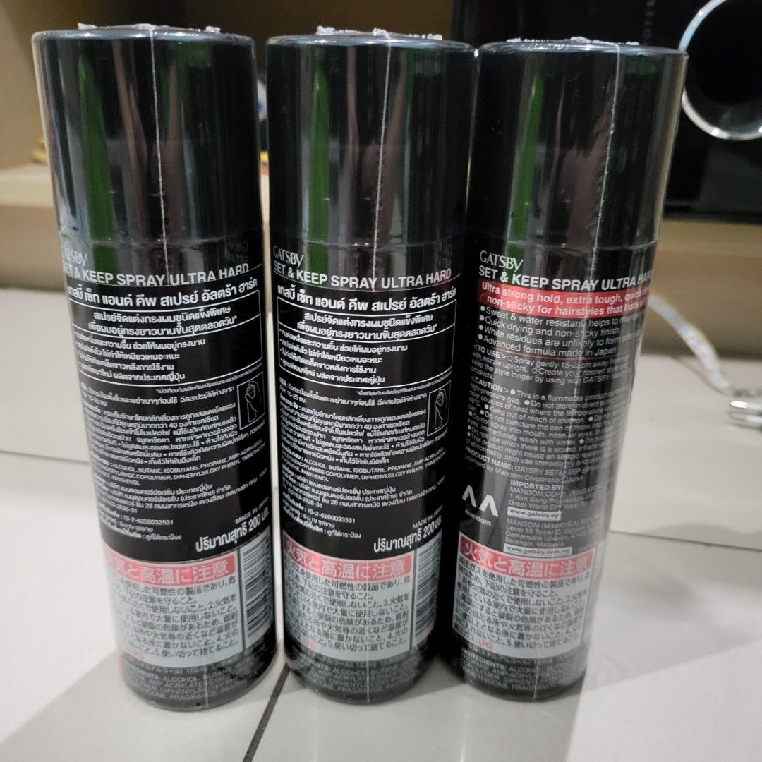 GATSBY HAIRSPRAY MADE IN JAPAN ORI, Kesehatan & Kecantikan, Perawatan ...