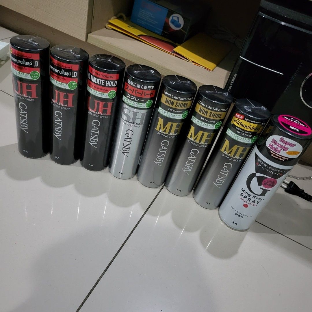 GATSBY HAIRSPRAY MADE IN JAPAN ORI, Kesehatan & Kecantikan, Perawatan ...