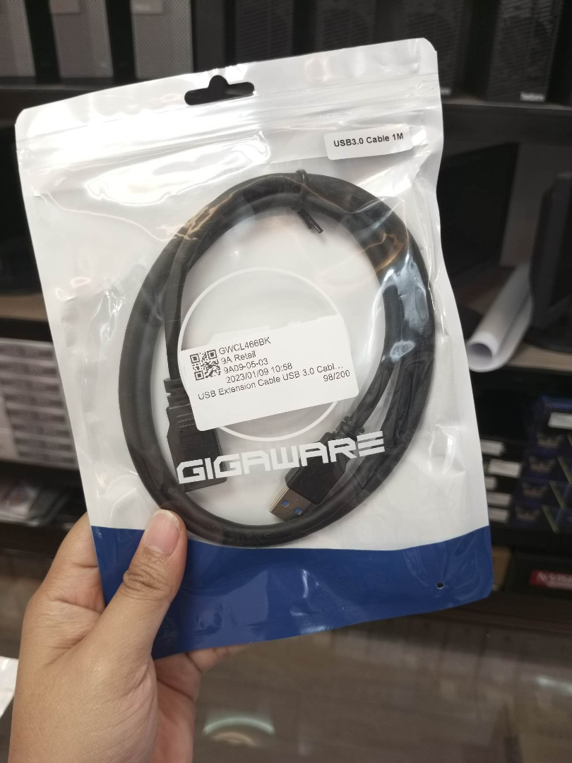 Gigaware 1 Meter USB Extension Cable USB 3.0 Cable For TV PS4 Xbox SSD ...