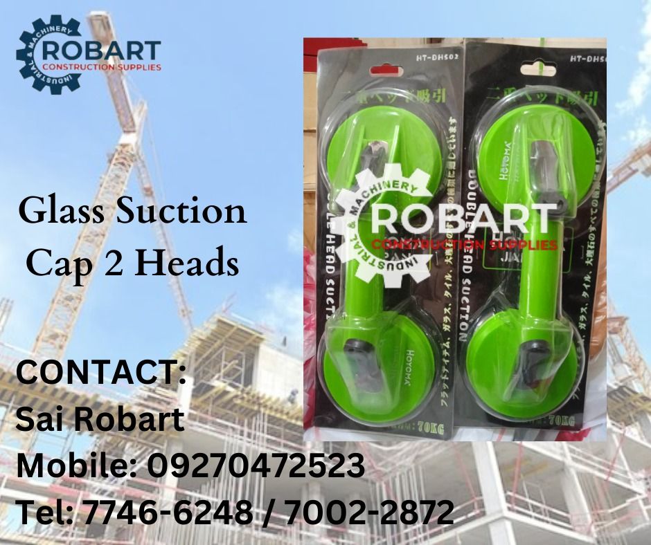 Glass Suction Cap 2 Heads, Commercial & Industrial, Construction Tools ...