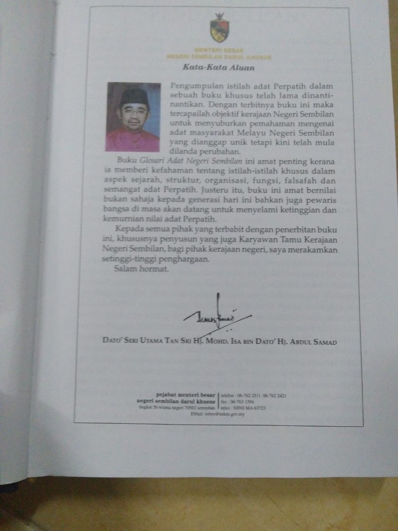 Glosari Adat Negeri Sembilan, Hobbies & Toys, Books & Magazines ...